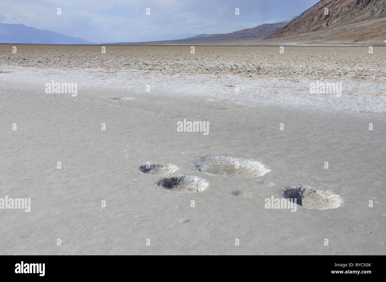 Badwater Basin salt, Death Valley National Park, California, USA Stock ...