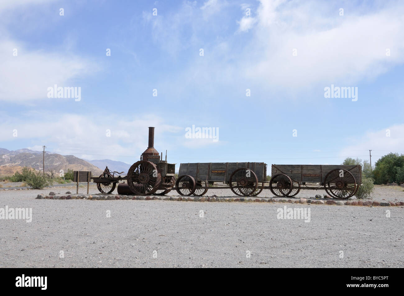Old Dinah train, Death Valley, California, USA Stock Photo - Alamy