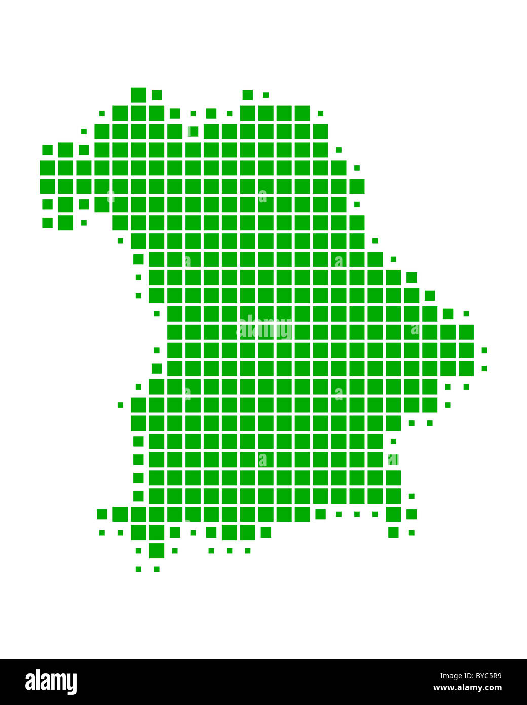 Map of Bavaria Stock Photo - Alamy