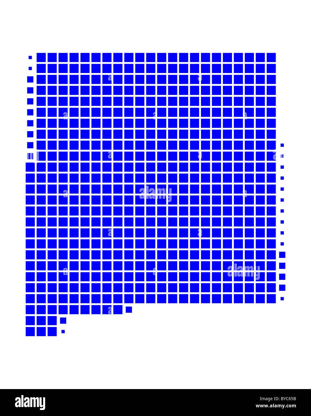 Map of New Mexico Stock Photo - Alamy