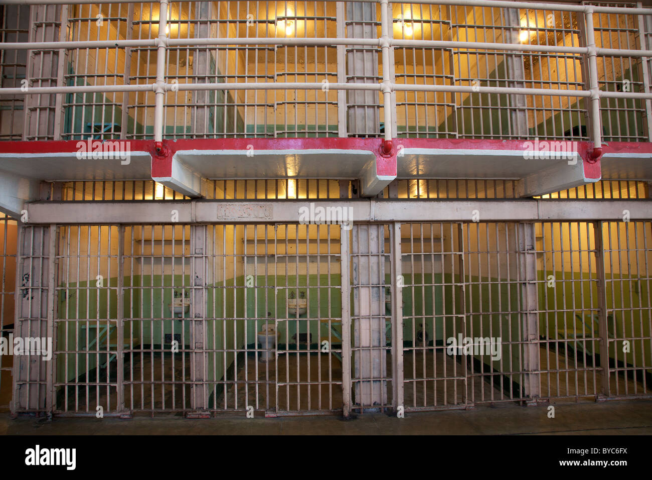 Jail cells inside cellhouse hi-res stock photography and images - Alamy