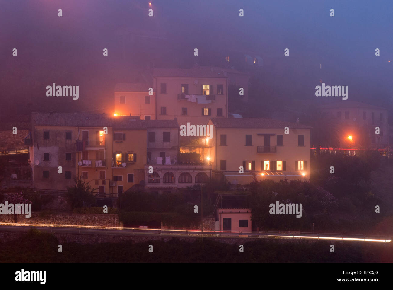 Night view of Marciana village in Isola d'Elba Stock Photo - Alamy
