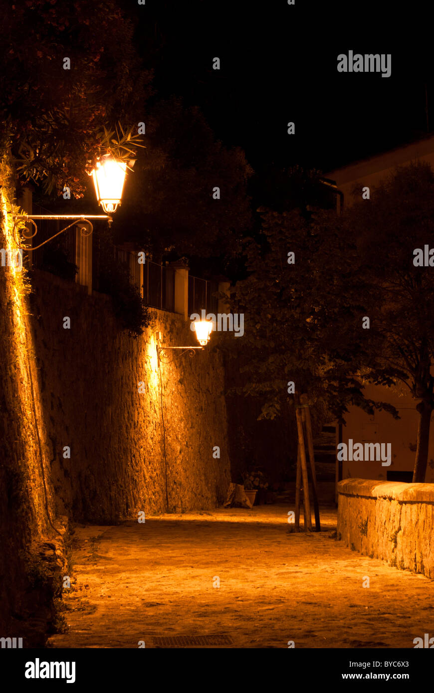Night detail of Marciana village in Isola d'Elba Stock Photo - Alamy
