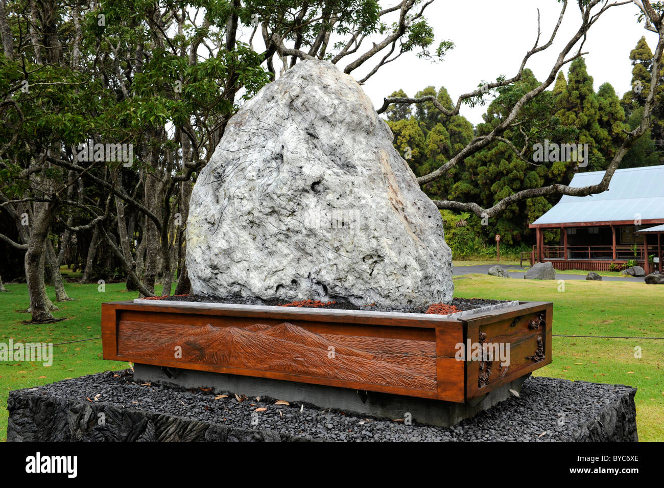 Ulumau Pohaku Pele Sculpture Hawaii Volcanoes National Park Pacific ...