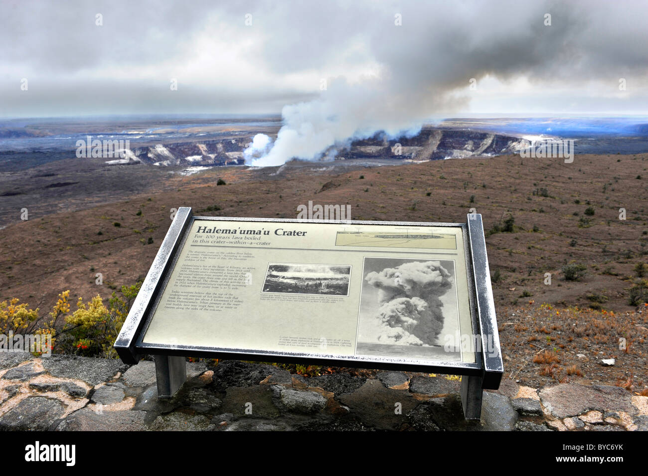Halemaumau Crater Thomas Jaguar Museum Hawaii Volcanoes National Park ...