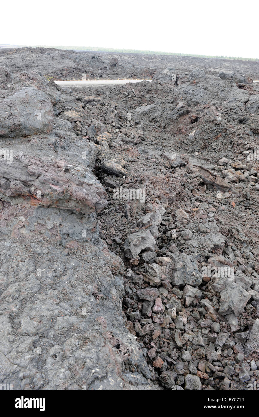 Hardened lava Hawaii Volcanoes National Park Pacific Ocean Kilauea ...