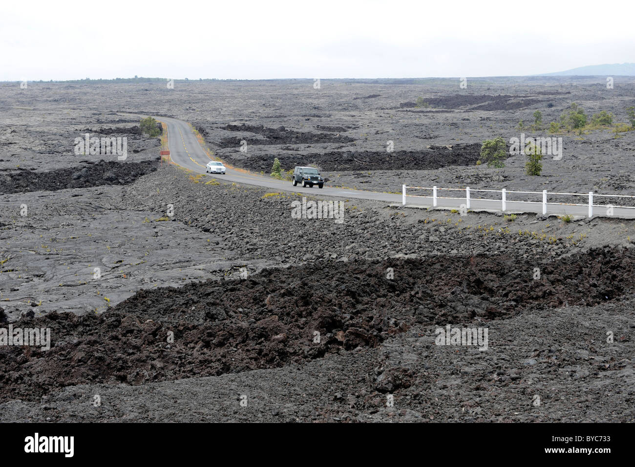 Chain of Craters Road Hawaii Volcanoes National Park Pacific Ocean Lava ...