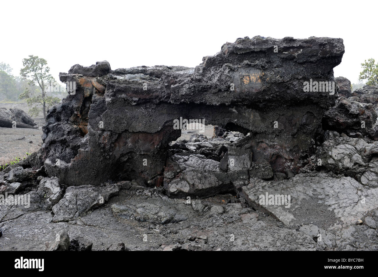 Lava Rock Chain of Craters Road Hawaii Volcanoes National Park Pacific ...