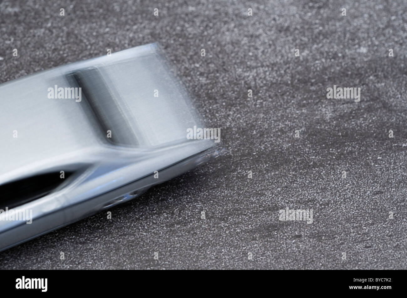 high angle view of a car in motion Stock Photo - Alamy