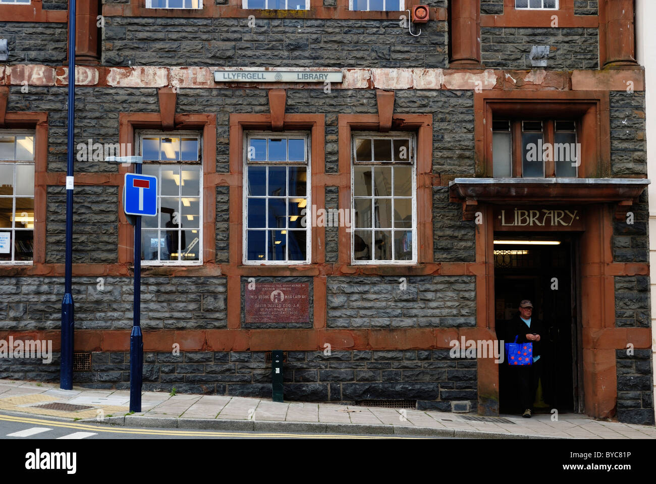 Aberystwyth public library building, Wales Stock Photo - Alamy