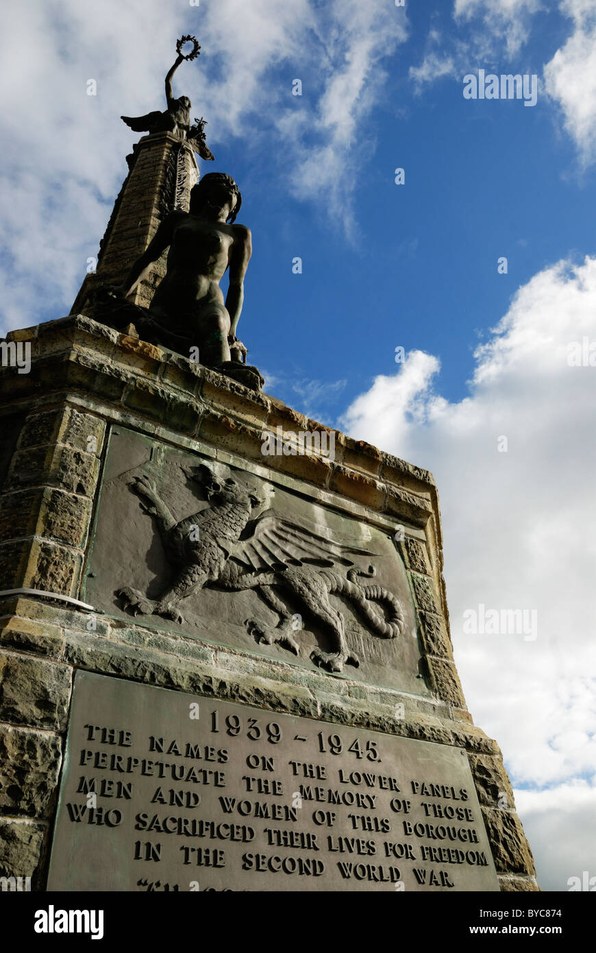 Aberystwyth war memorial Stock Photo - Alamy