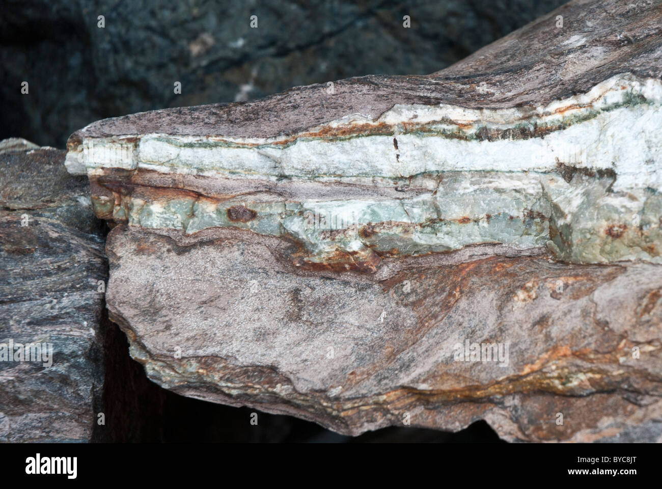 Closeup view of geology rocks Stock Photo - Alamy