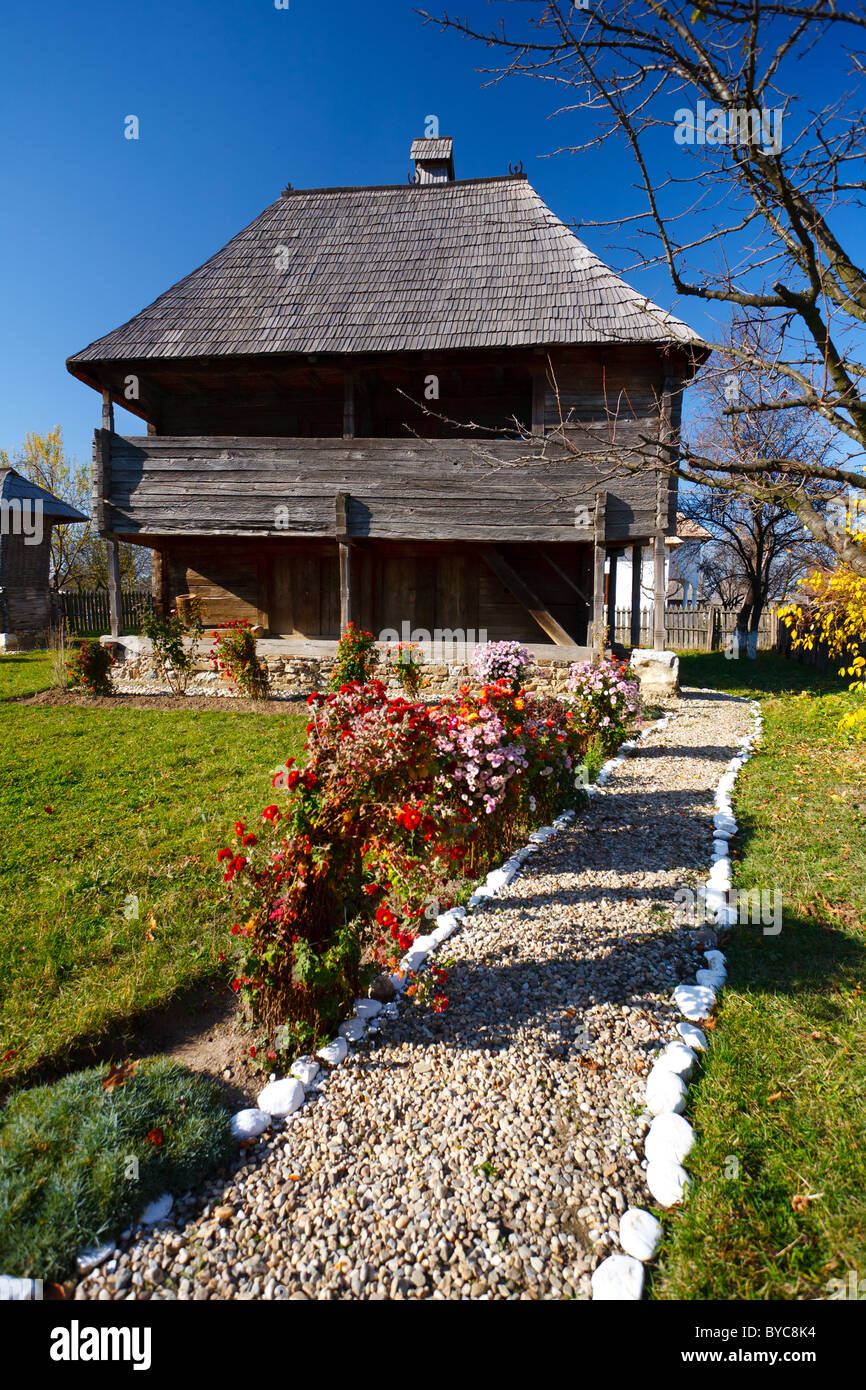 Traditional Romanian house - part of a series with old countryside ...