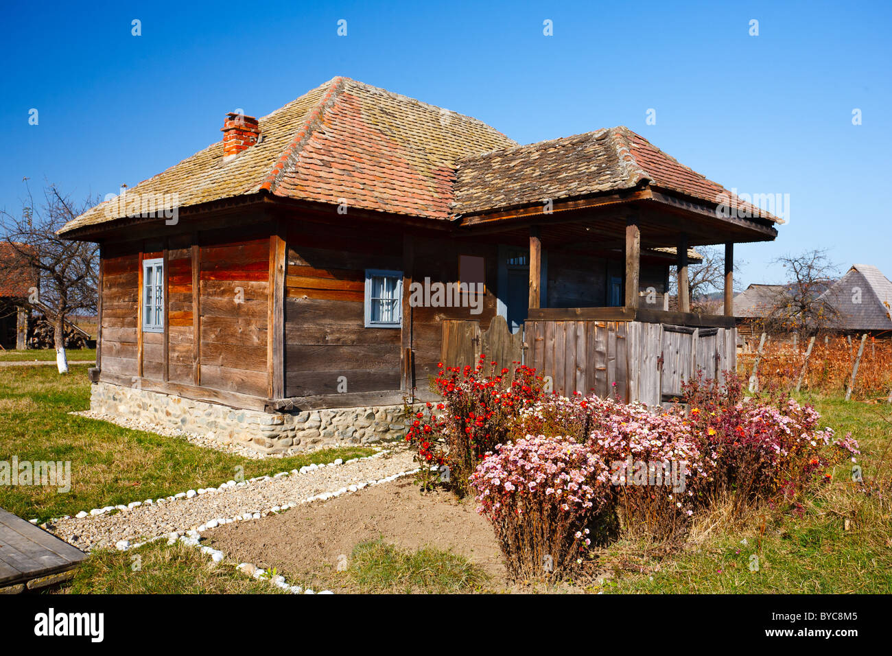 Traditional Romanian house - part of a series with old countryside ...