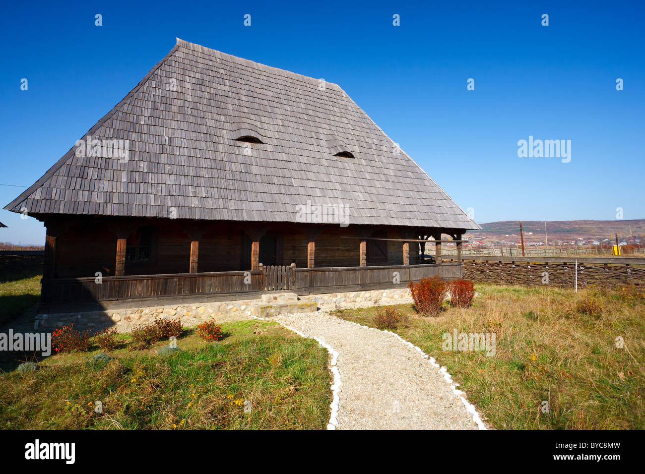 Traditional Romanian house - part of a series with old countryside ...
