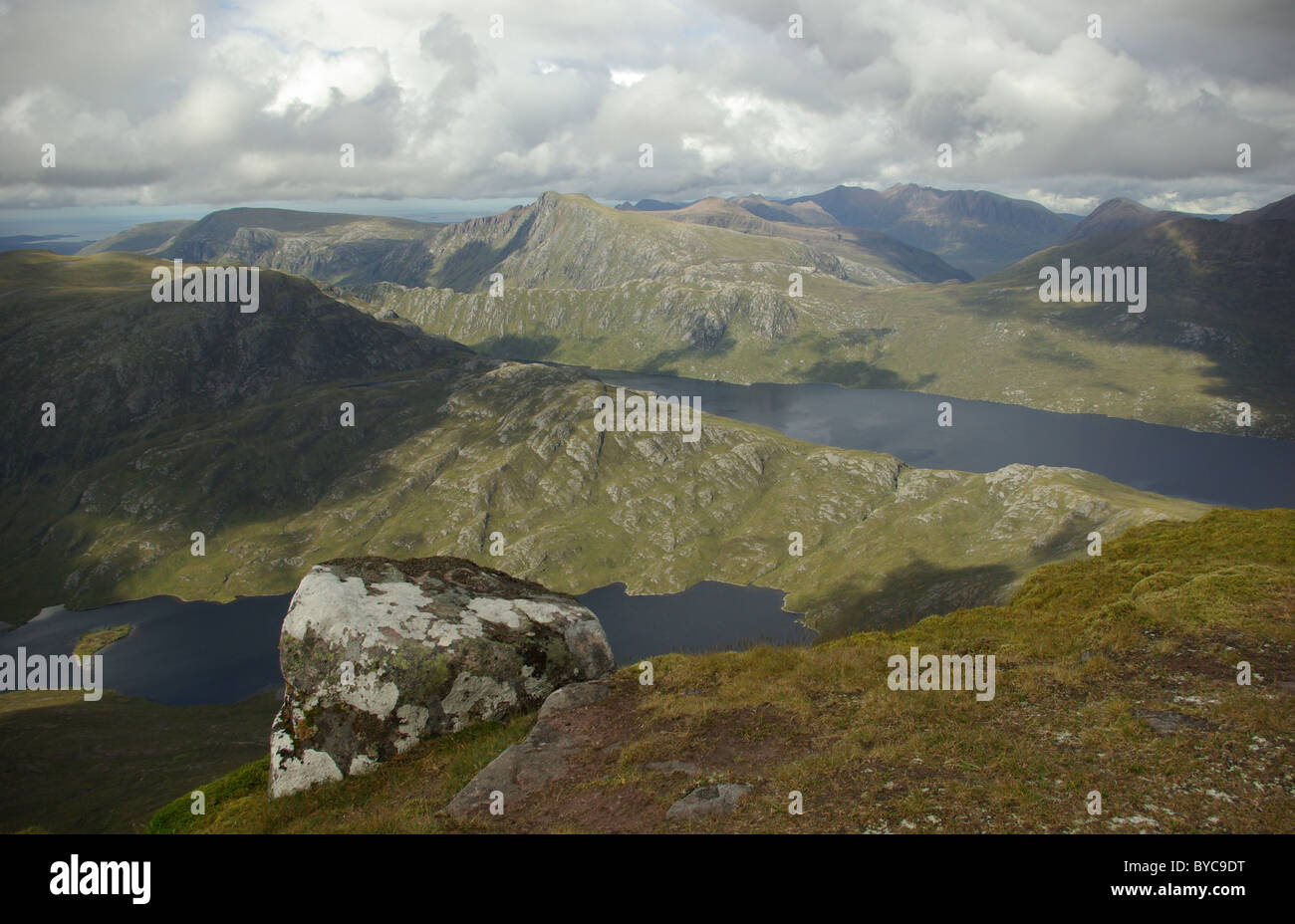 View from the summit of Slioch Stock Photo - Alamy