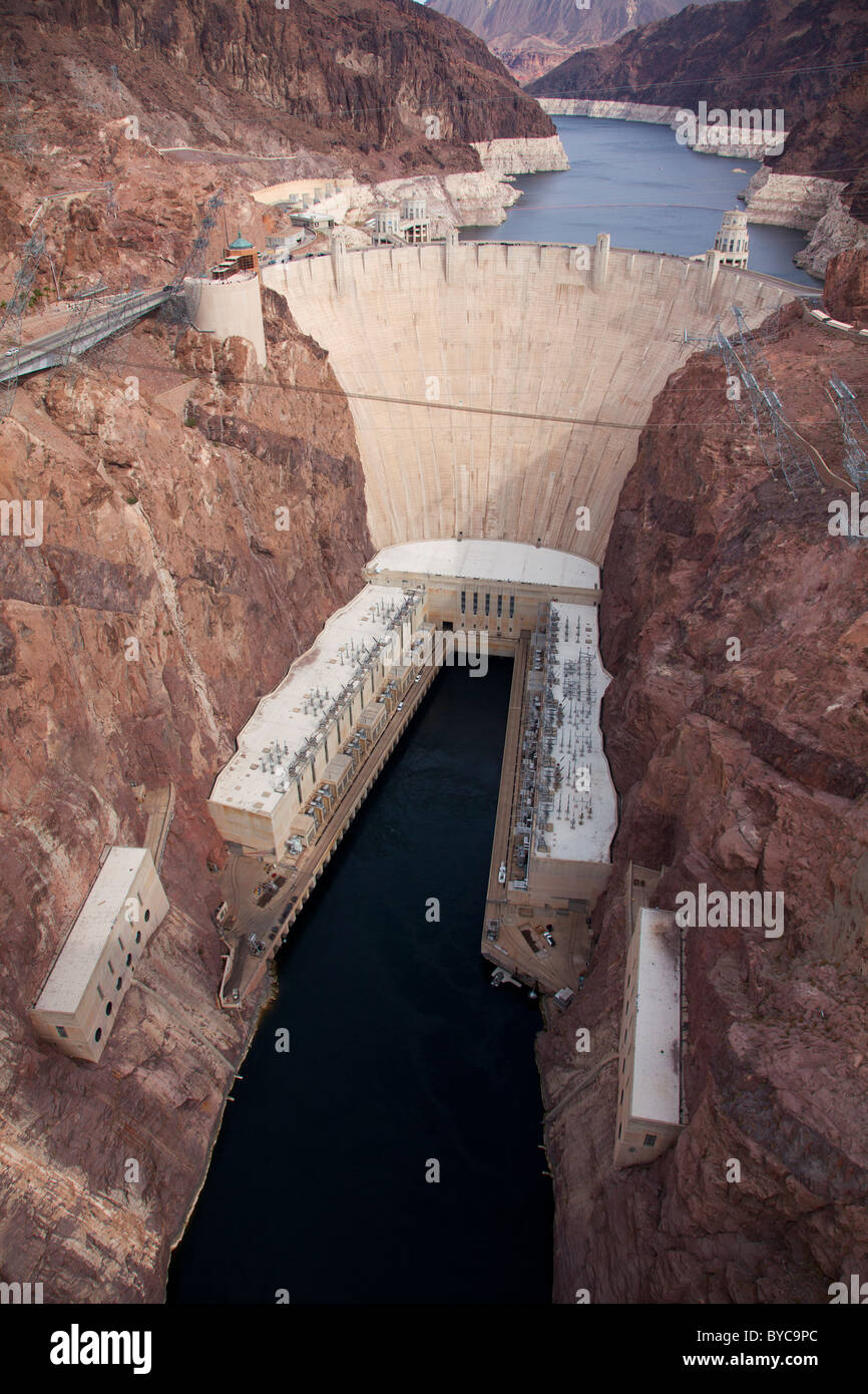 Hoover Dam from the Mike O'Callaghan – Pat Tillman Memorial Bridge ...