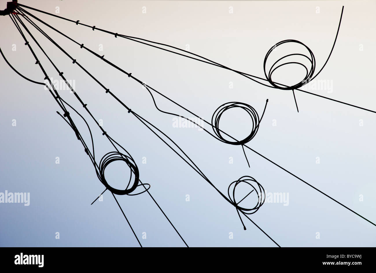 Steel cable anchoring hi-res stock photography and images - Alamy