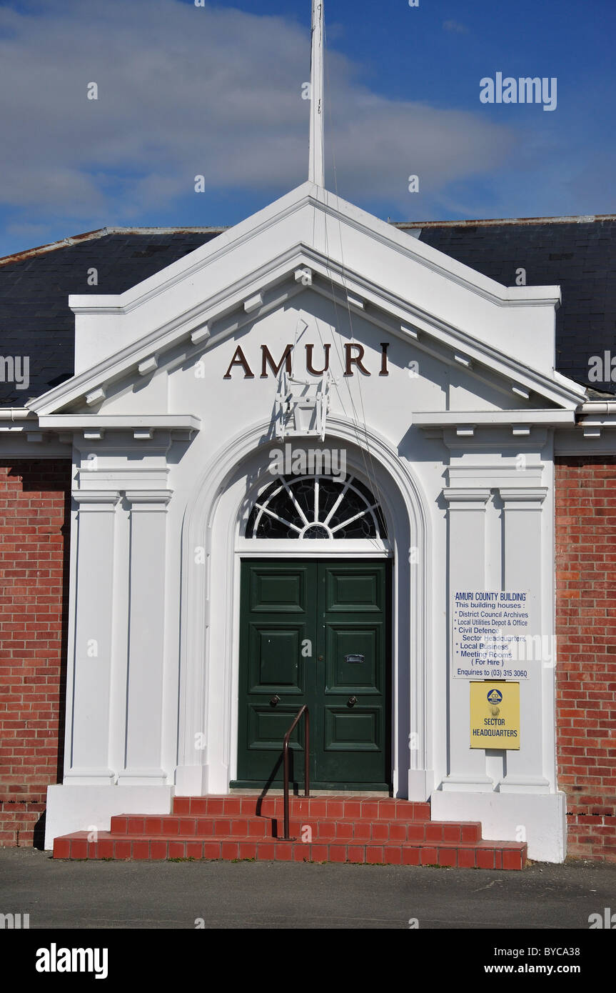 Amuri County Building, Culverden Road, Culverden, North Canterbury ...