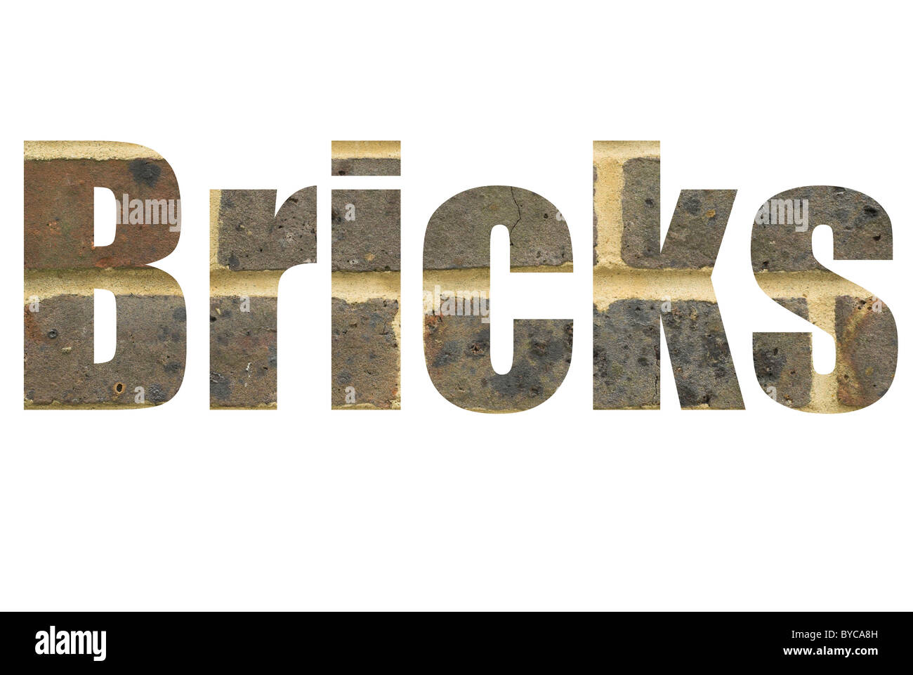 Bricks and mortar illustration Cut Out Stock Images & Pictures - Alamy
