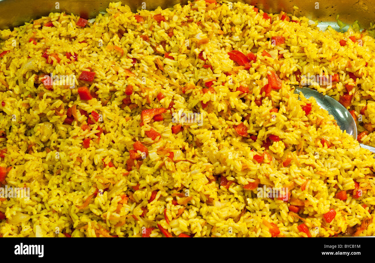 pilau, spicy rice with vegetables Stock Photo - Alamy