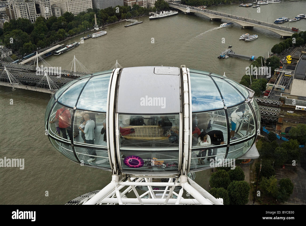 London Eye capsule Stock Photo - Alamy