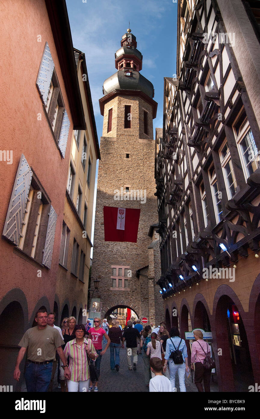 St. Martin Church, Cochem, Mosel region Moselle city Rhineland ...