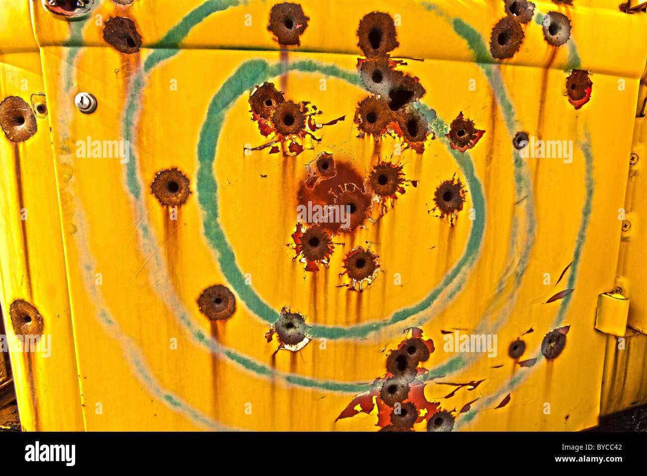 Target full of bullet holes hi-res stock photography and images - Alamy