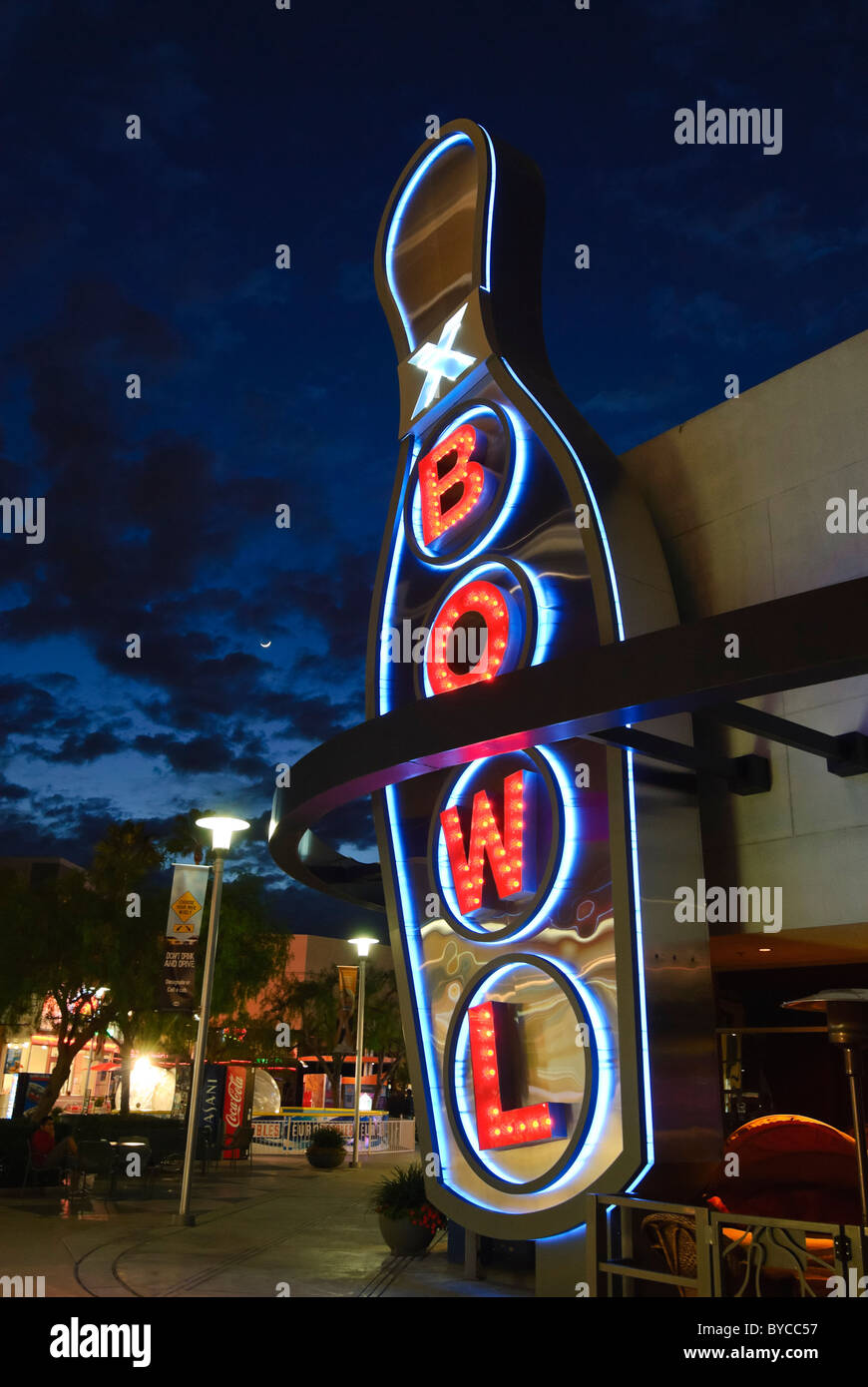 Lucky Strike is an upscale bowling alley with lane-side food service ...