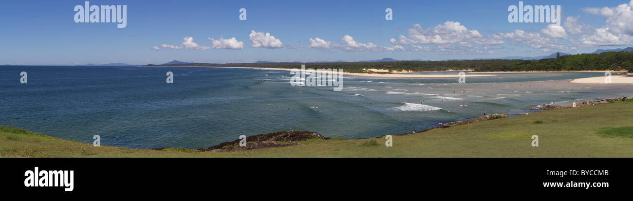 Bongil Beach from Sawtell Headland Stock Photo - Alamy