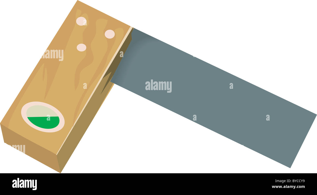 Illustration of L square using in construction field Stock Photo - Alamy