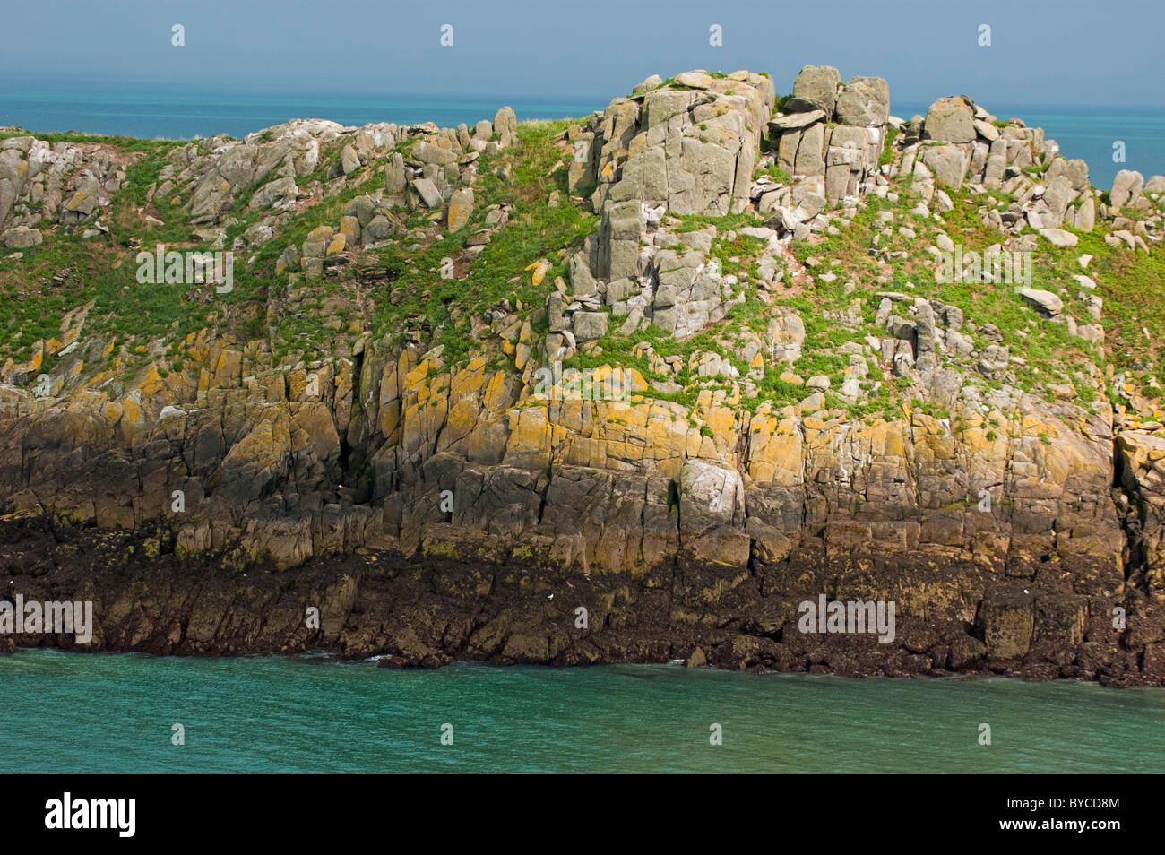 Pointe Du Groin Rocky Cliff Stock Photo - Alamy