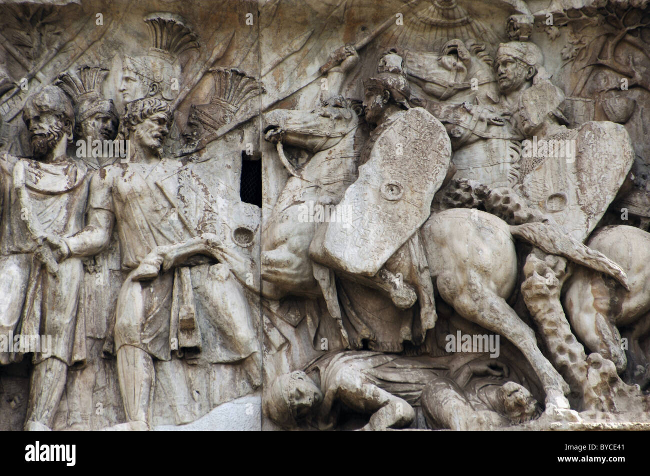 Roman relief sculpture hi-res stock photography and images - Alamy