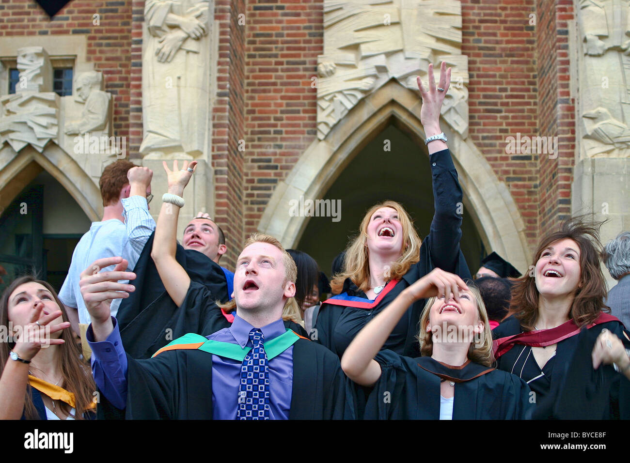 Graduation day hat throw hi-res stock photography and images - Alamy