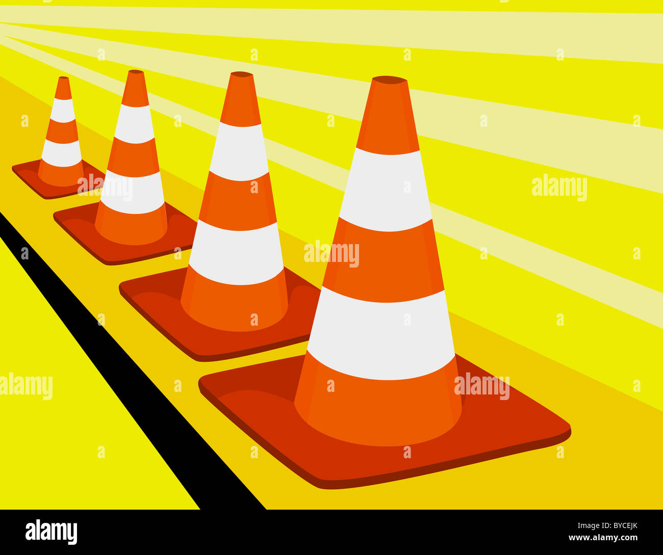 rod divider cones Stock Photo - Alamy