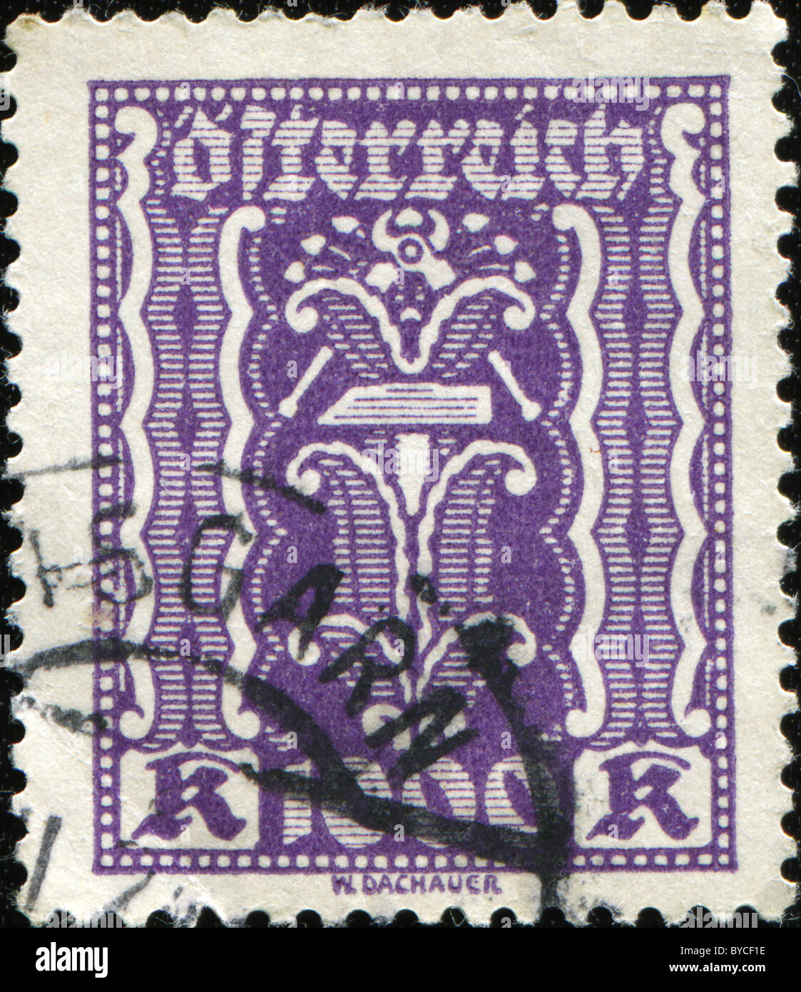 Postage stamps issued in the First Austrian Republic Stock Photo - Alamy