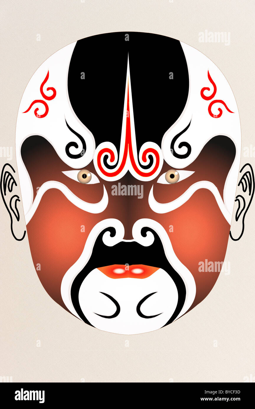 chinese opera face Stock Photo - Alamy