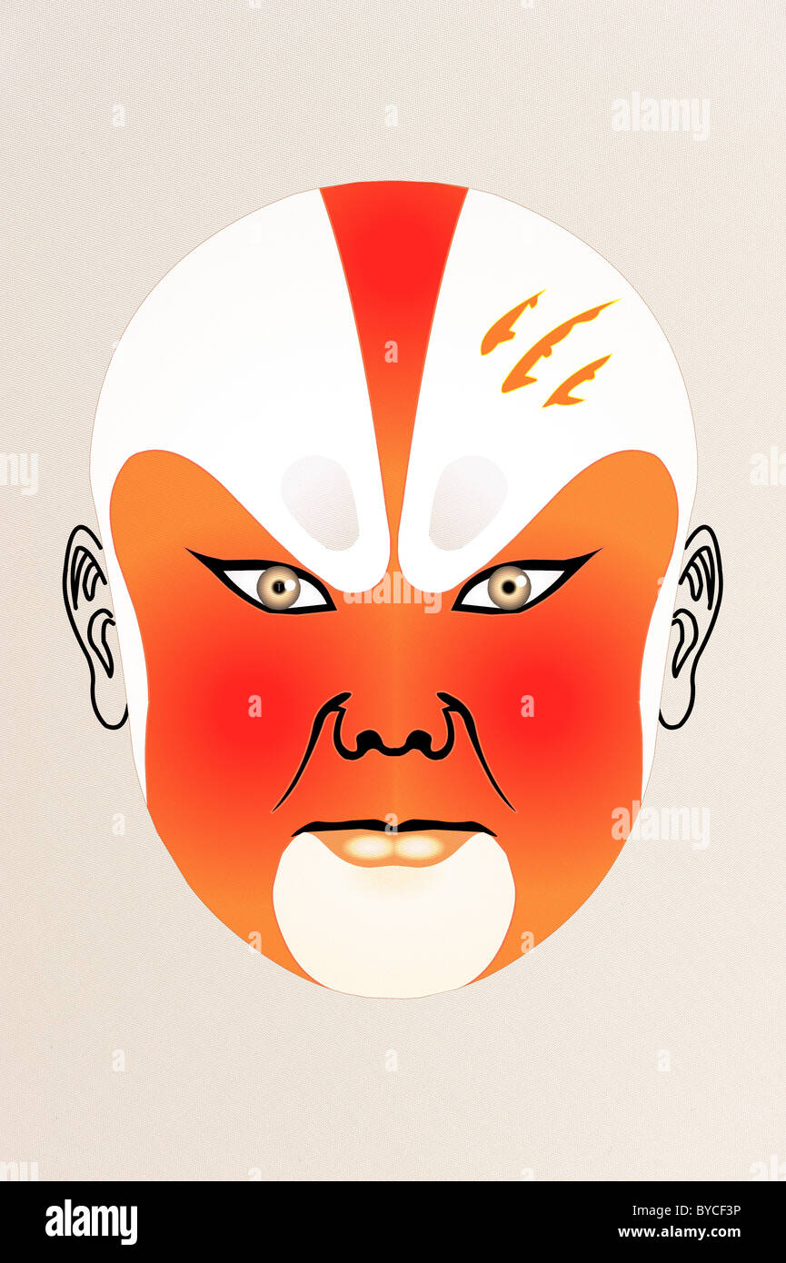 chinese opera face Stock Photo - Alamy