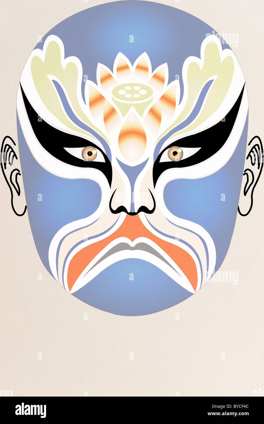 chinese opera face Stock Photo - Alamy