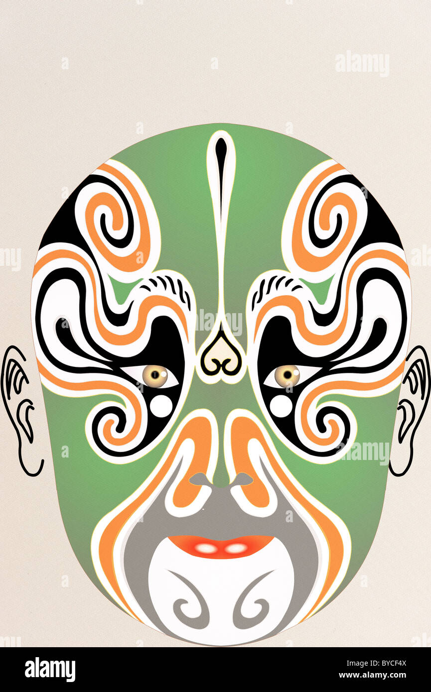 chinese opera face Stock Photo - Alamy