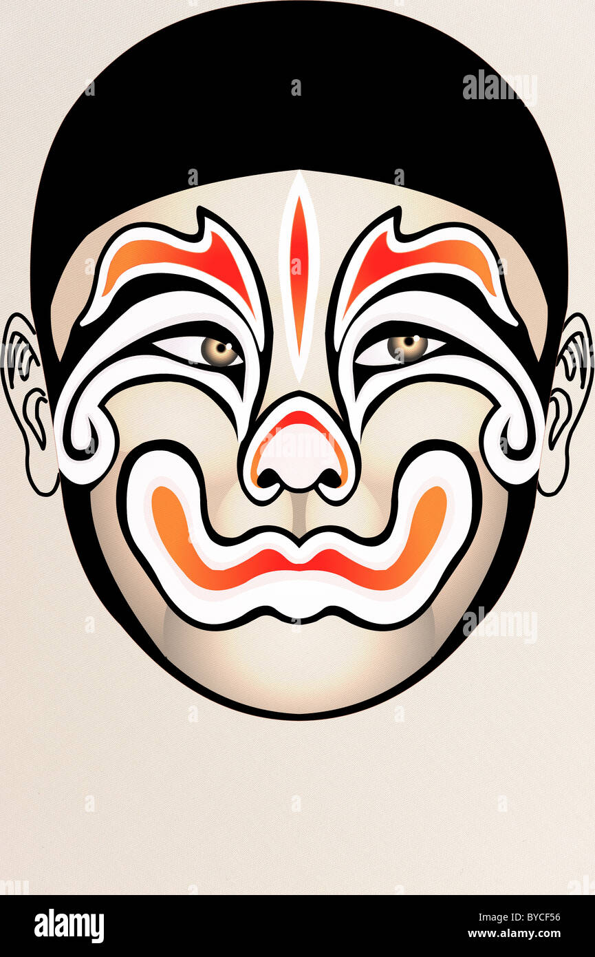 Chinese opera red mask hi-res stock photography and images - Alamy