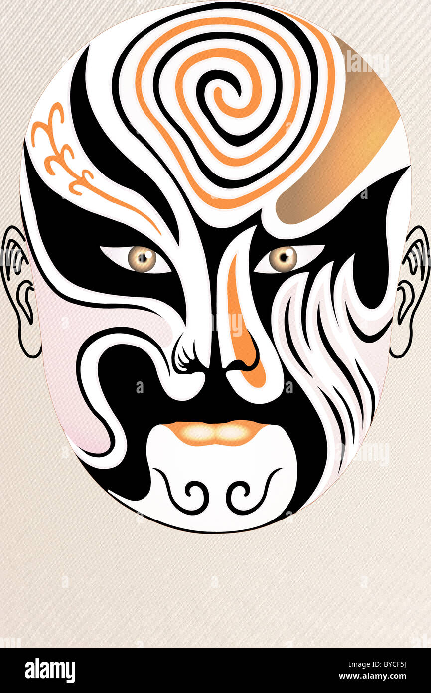 chinese opera face Stock Photo - Alamy