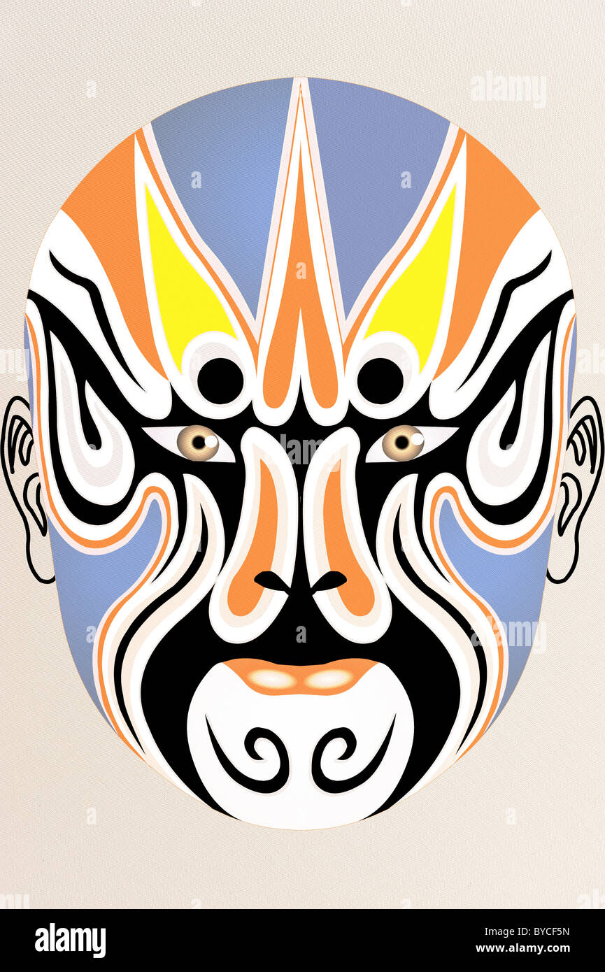 chinese opera face Stock Photo - Alamy