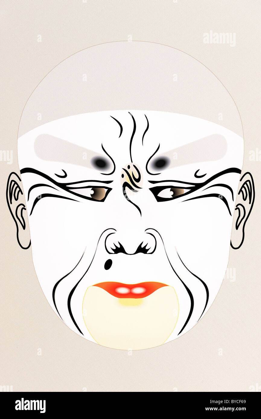 chinese opera face Stock Photo - Alamy