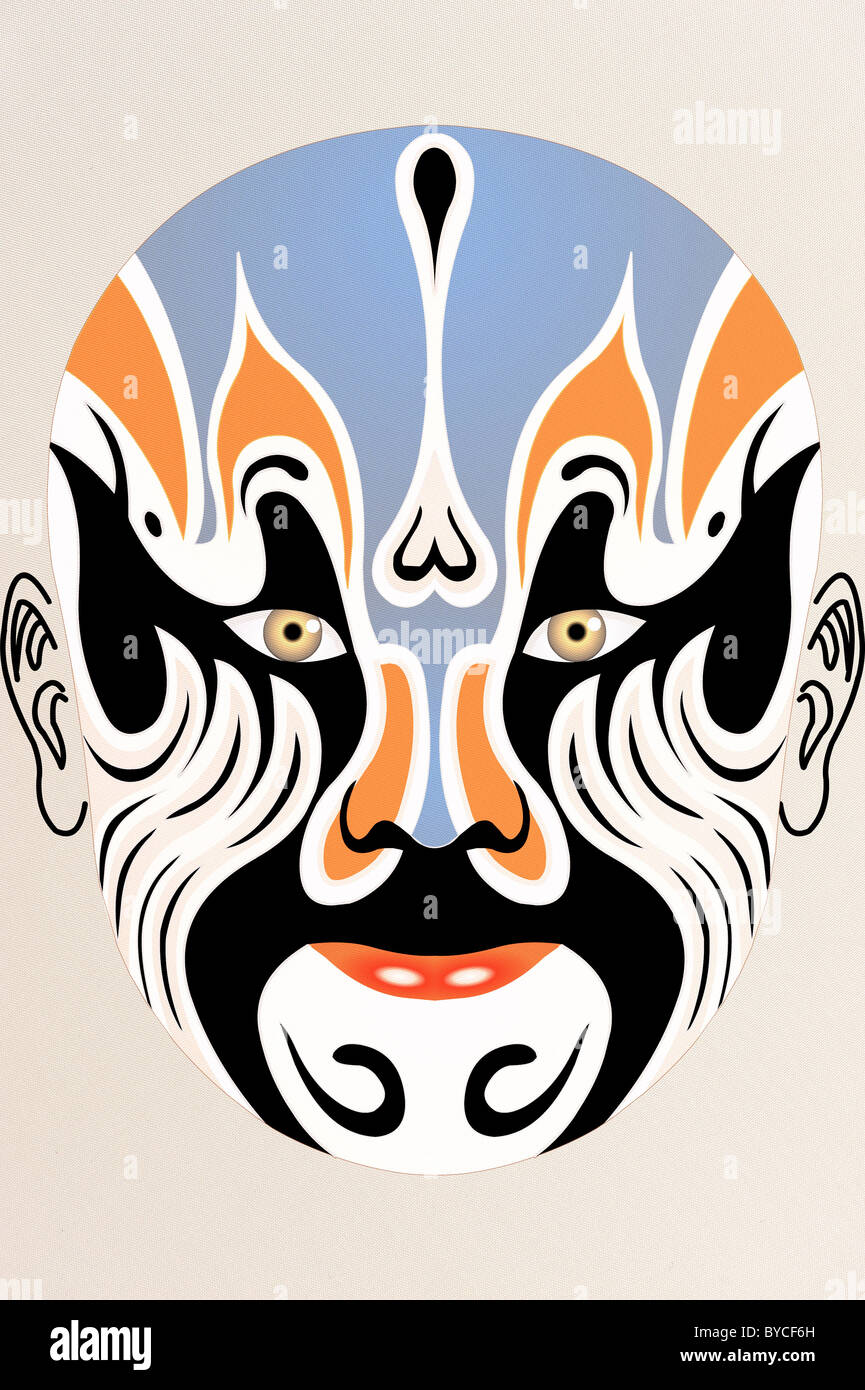 Chinese opera red mask hi-res stock photography and images - Alamy