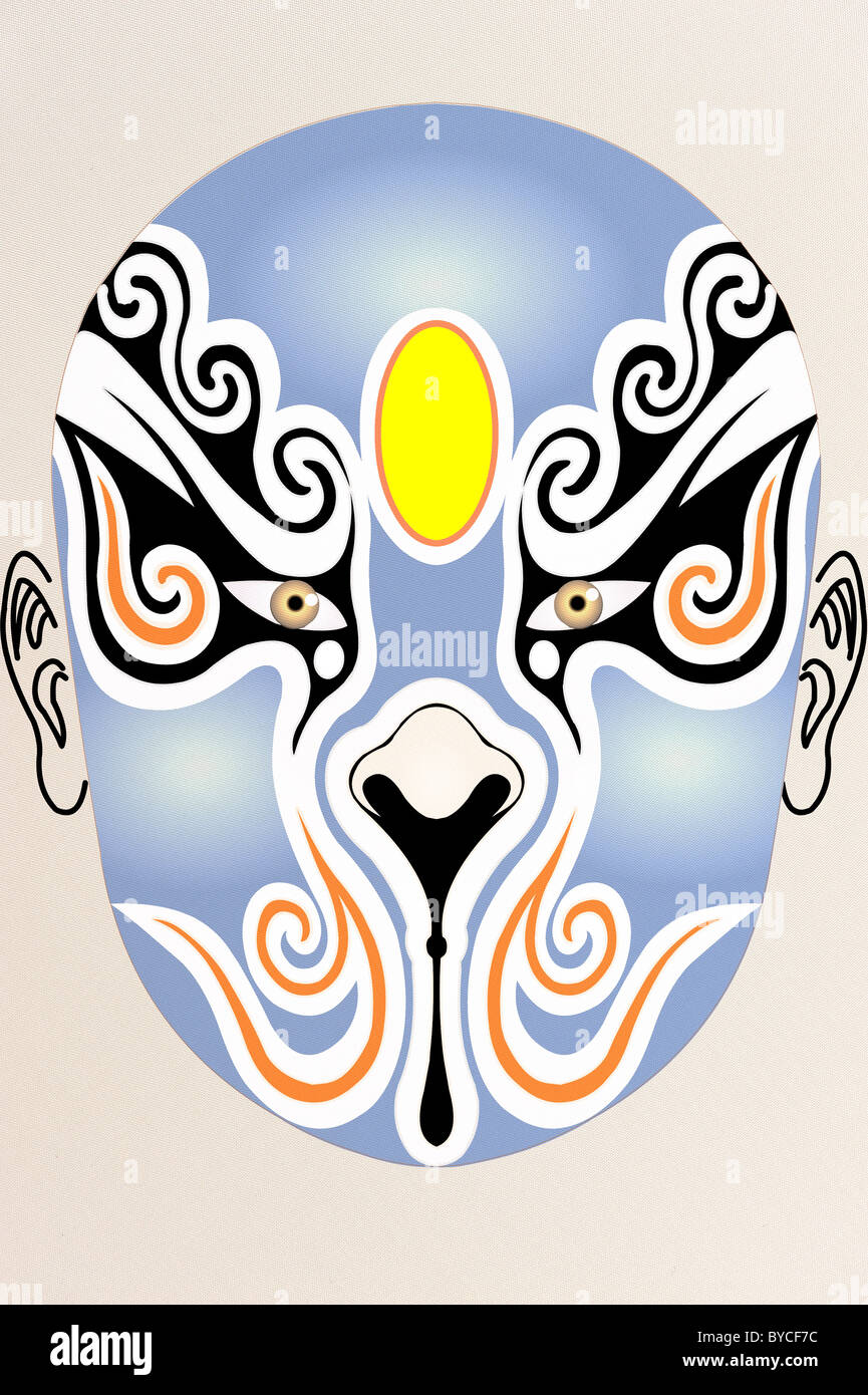 chinese opera face Stock Photo - Alamy