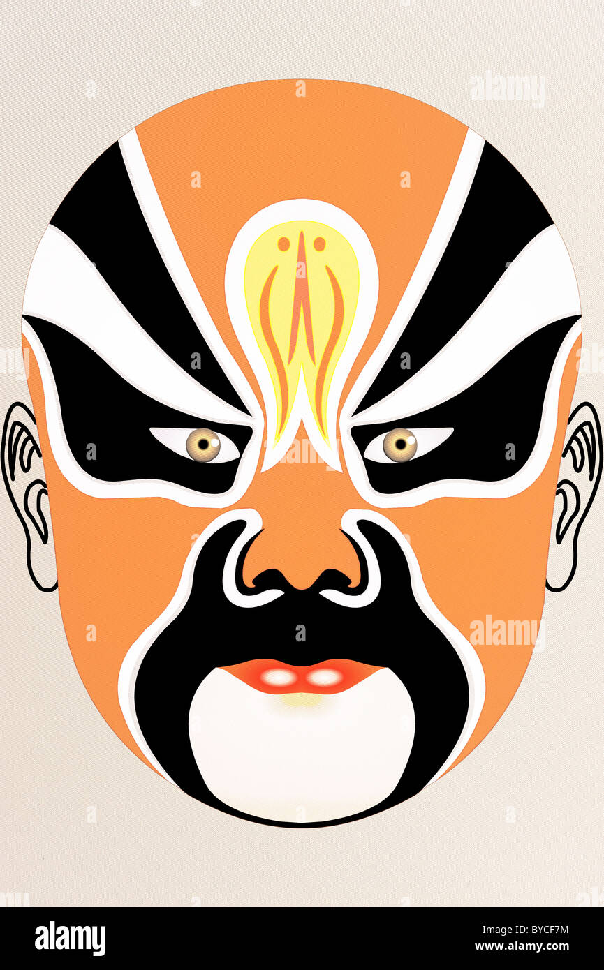 chinese opera face Stock Photo - Alamy