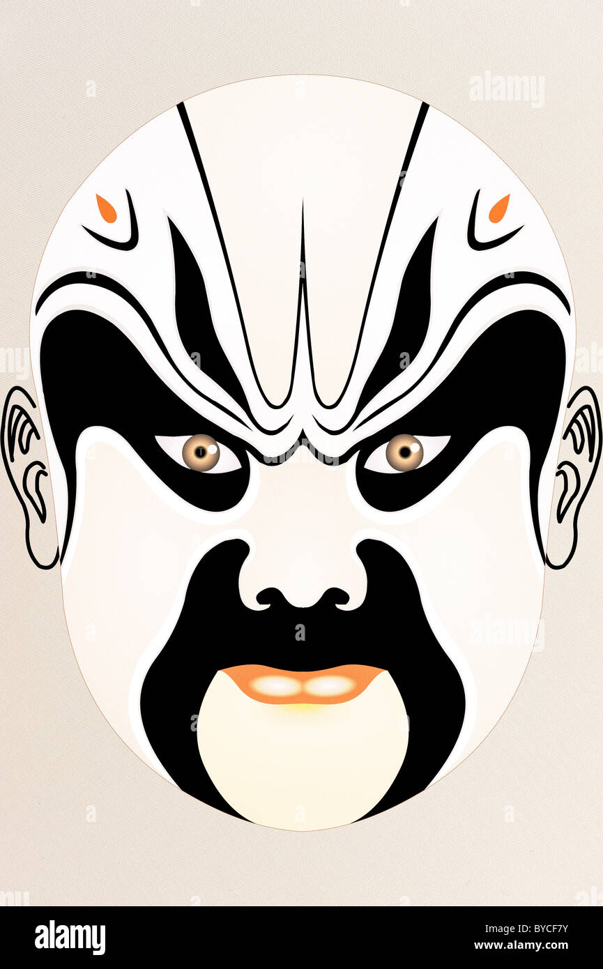 chinese opera face Stock Photo - Alamy