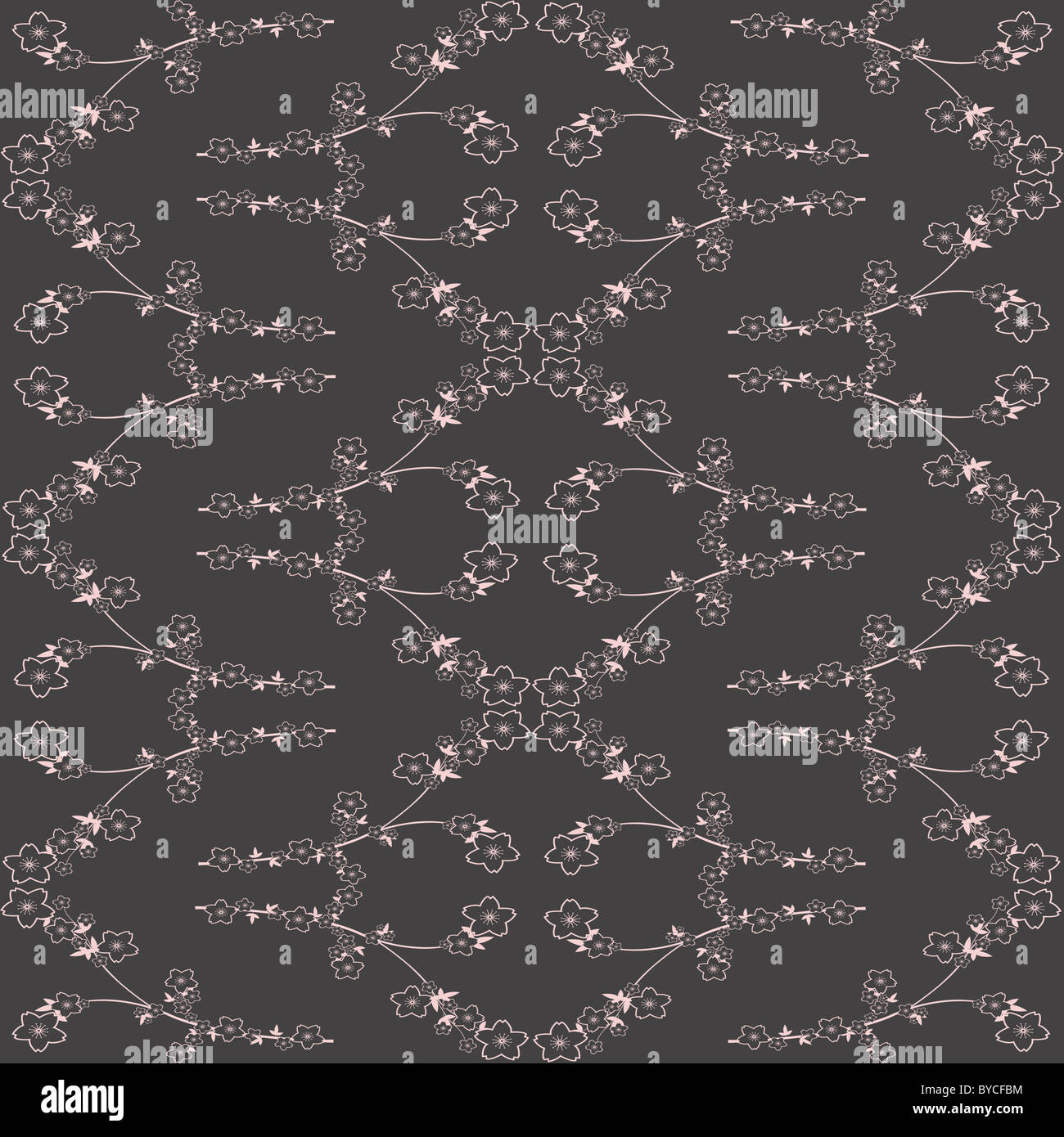 Black silk floral pattern hi-res stock photography and images - Alamy