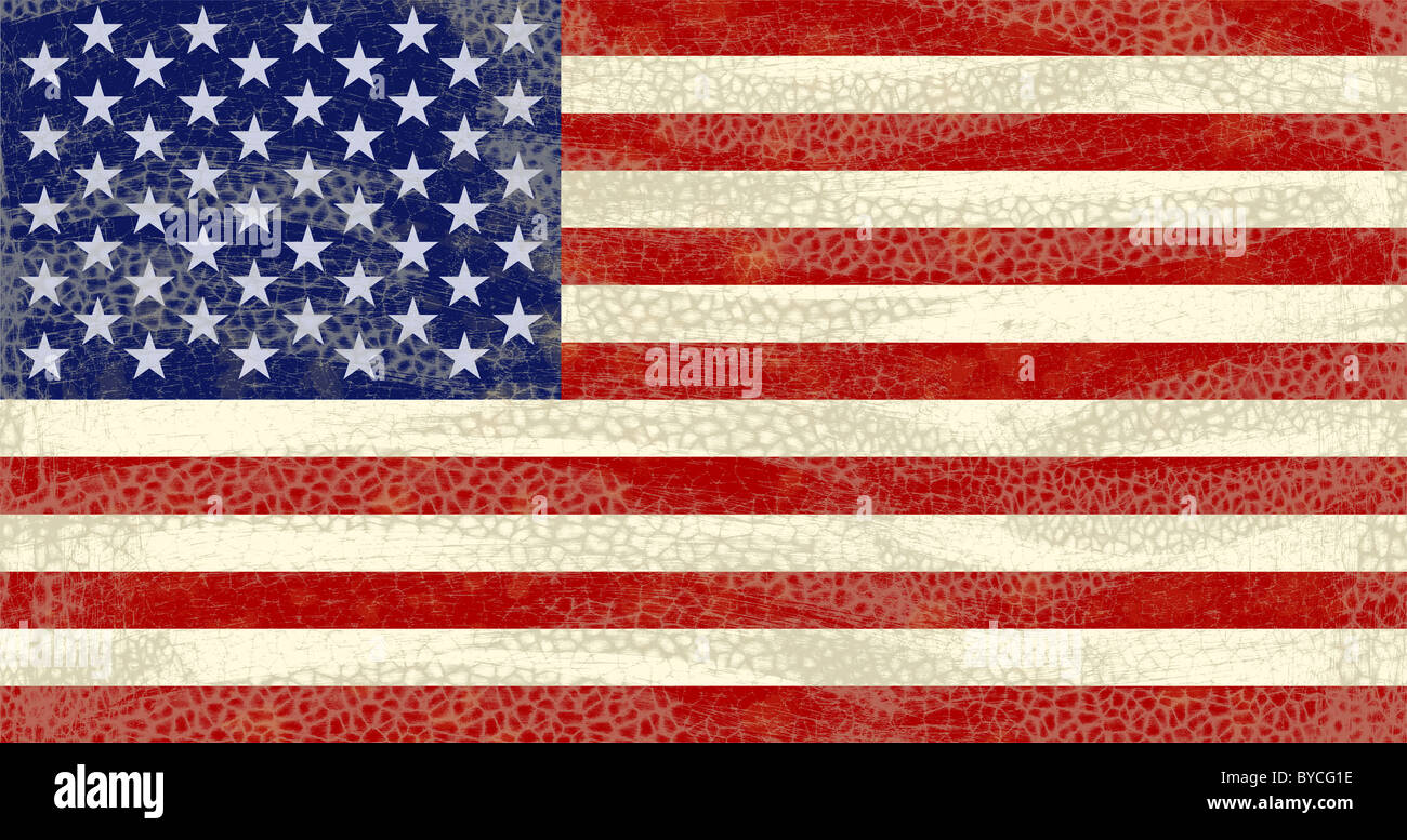 Usa flag distressed hi-res stock photography and images - Alamy